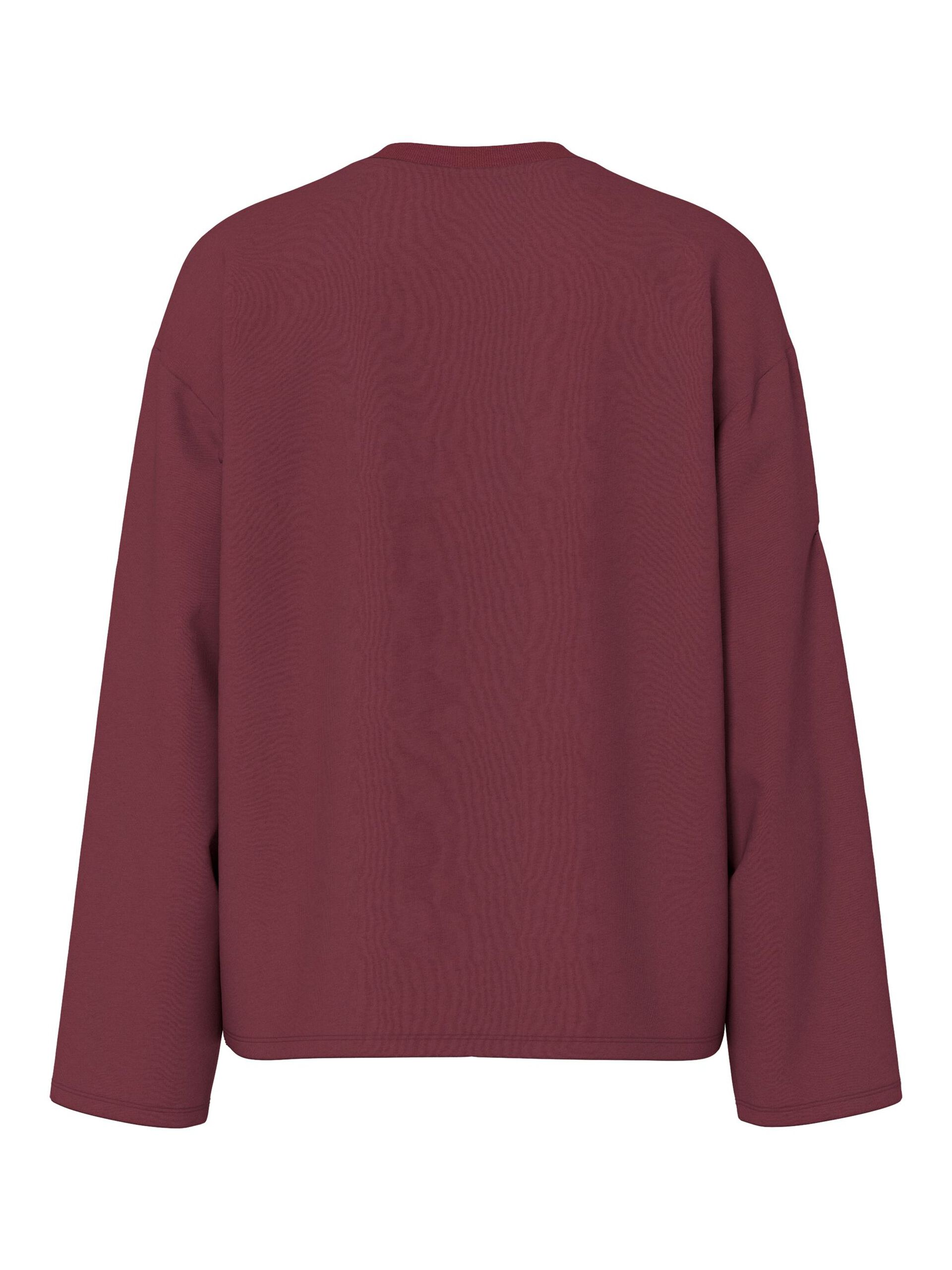 PCSADIE TOP MED LANGE ÆRMER | Rød | PIECES® Danmark