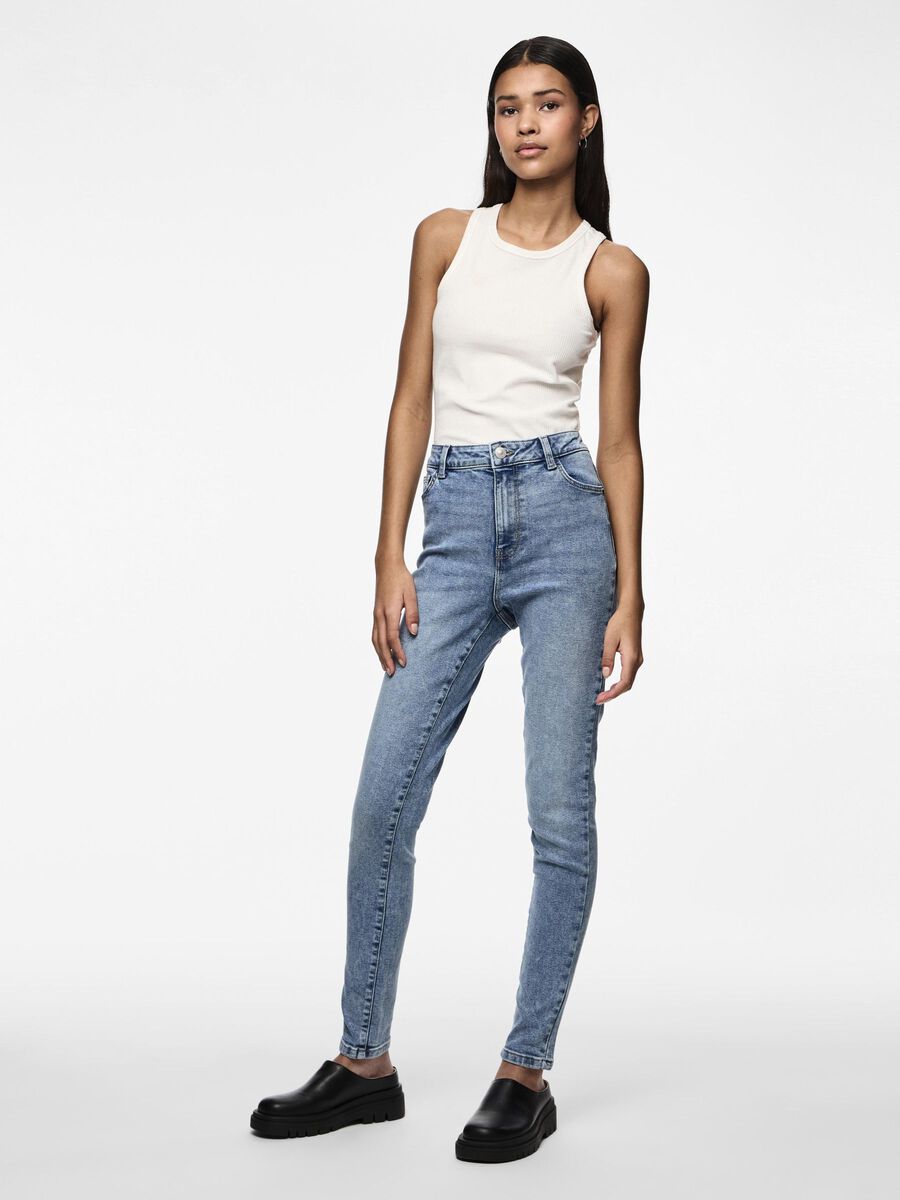Jeans til kvinder | Skinny fit & højtaljede jeans til kvinder | PIECES