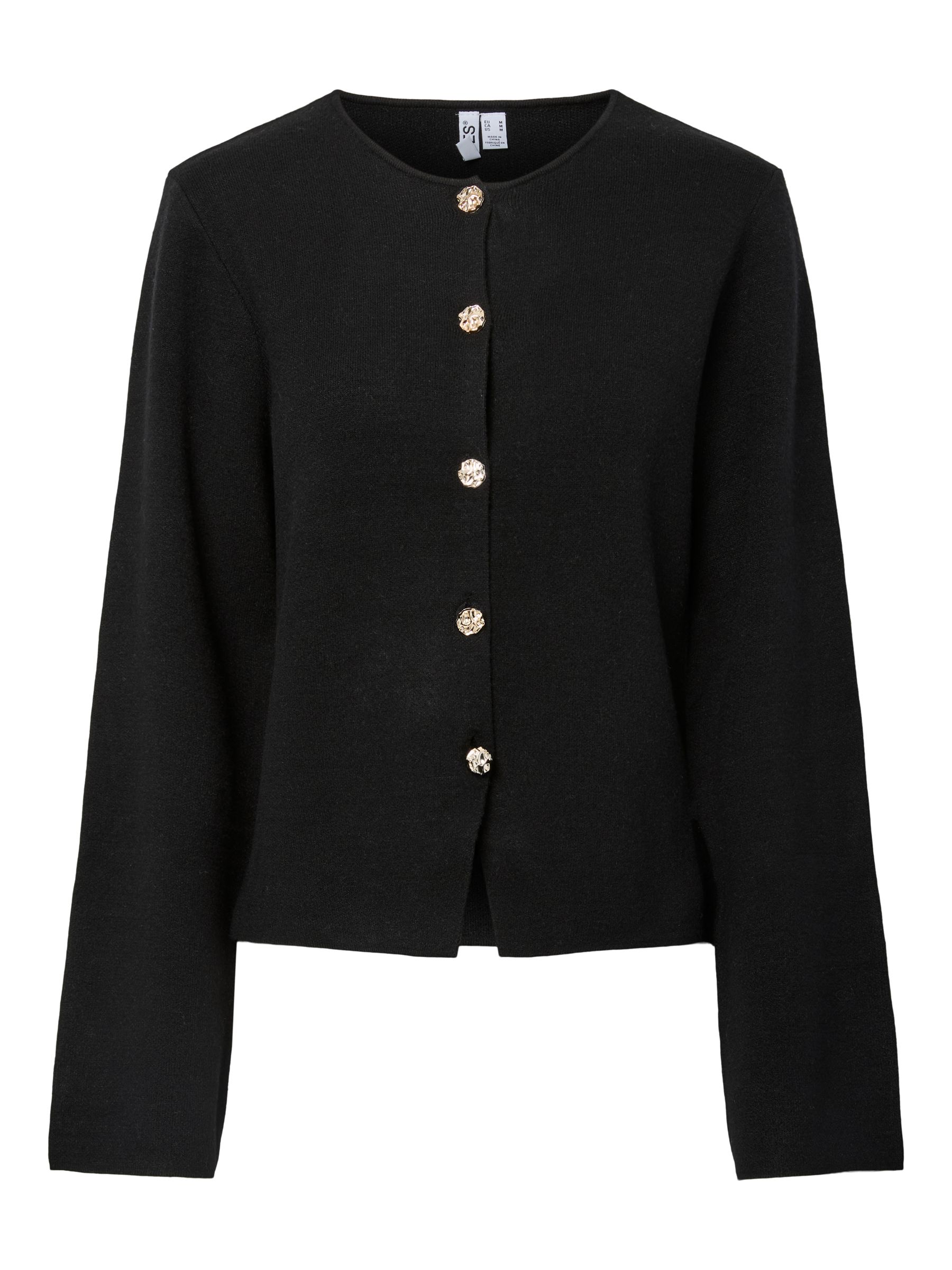 PCFARIE STRIKKET CARDIGAN | Sort | PIECES® Danmark