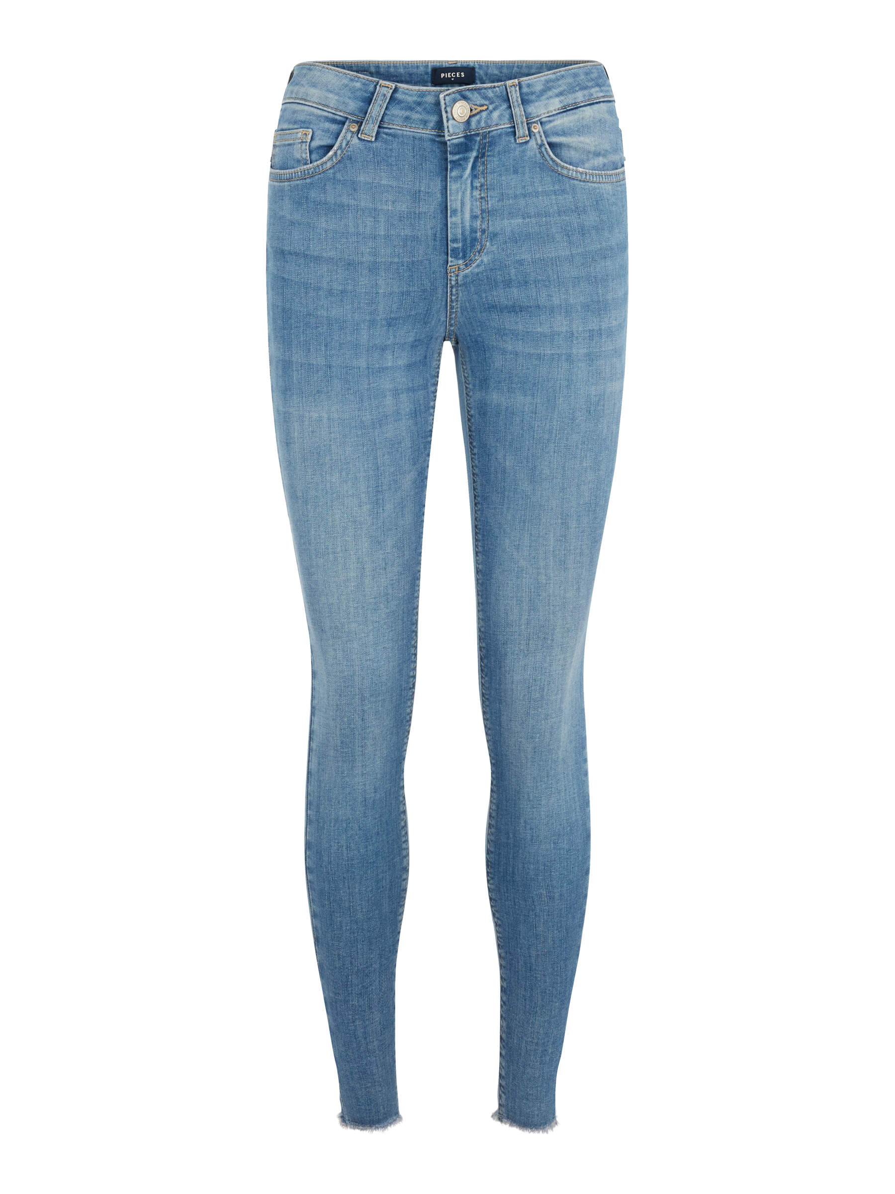 Cropped skinny fit jeans | Pieces