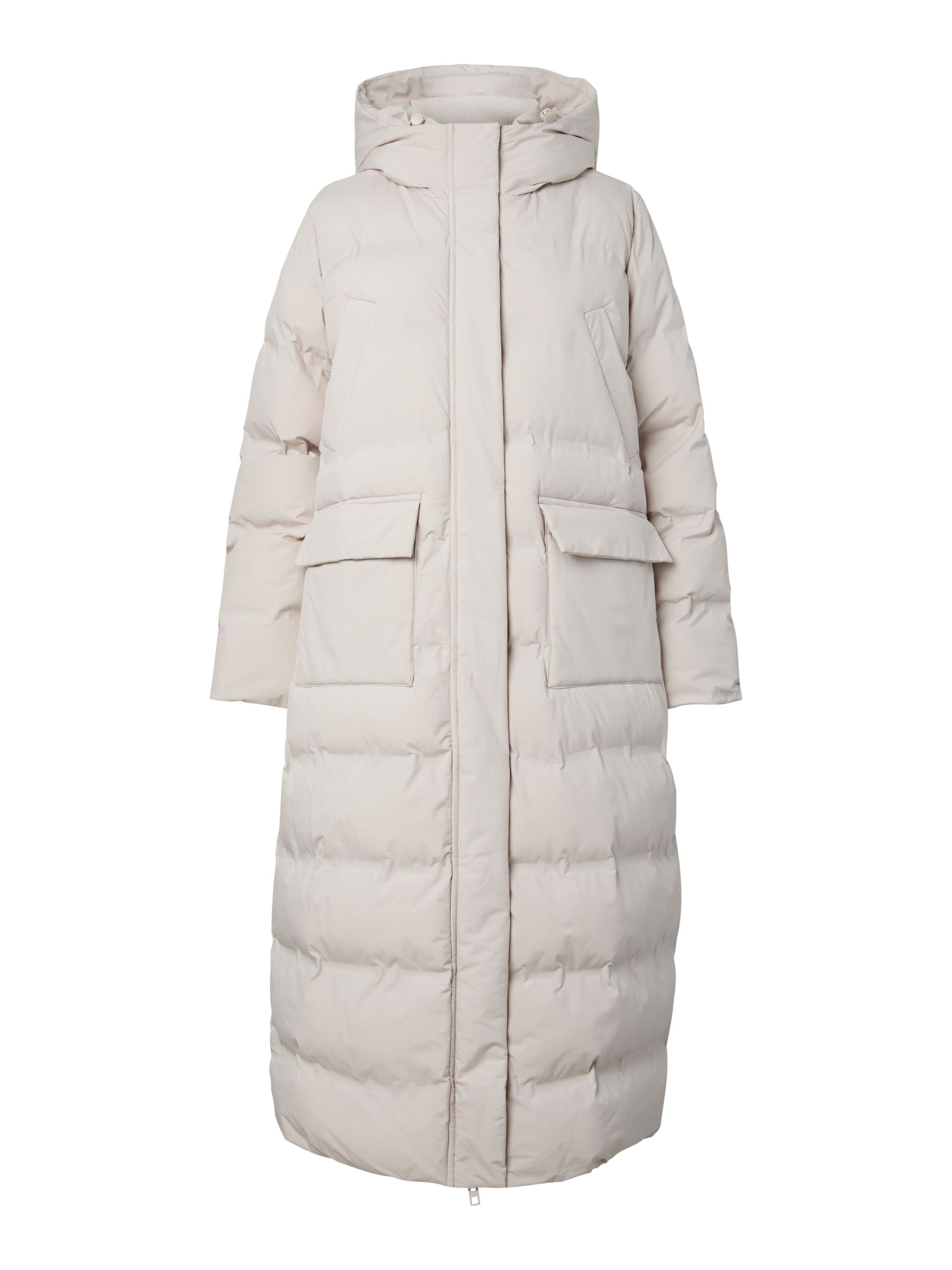 PCNORMA LANG VATTERT JAKKE | Grå | PIECES® Norge