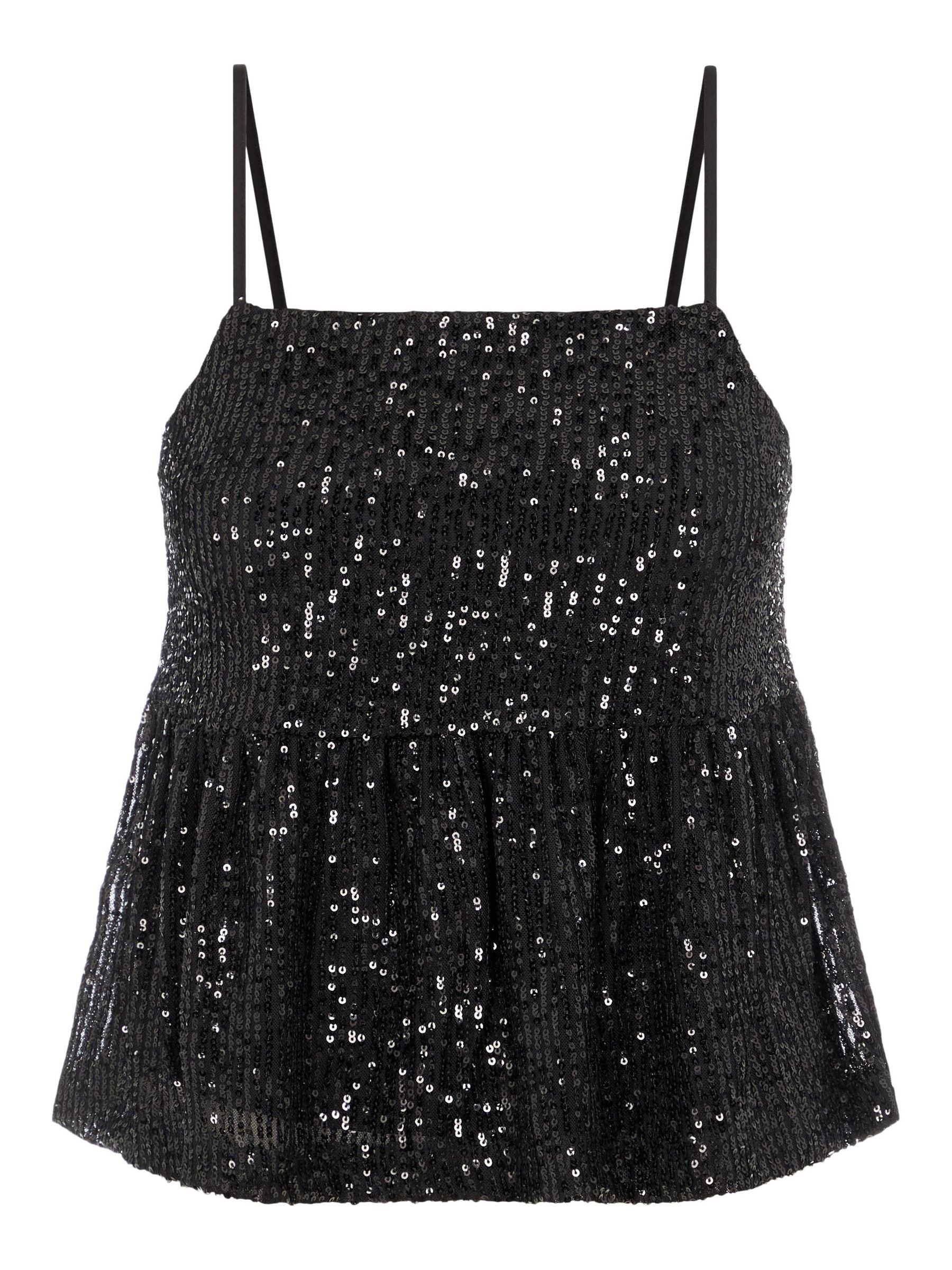 PALJETT TOPP MED STROPPER (Black) | Pieces®