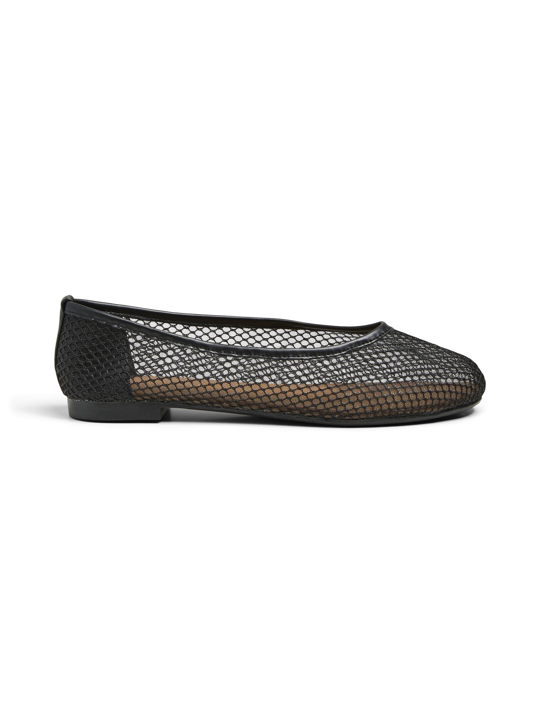PCSTEPH MESH BALLET FLATS | Black | PIECES® Switzerland