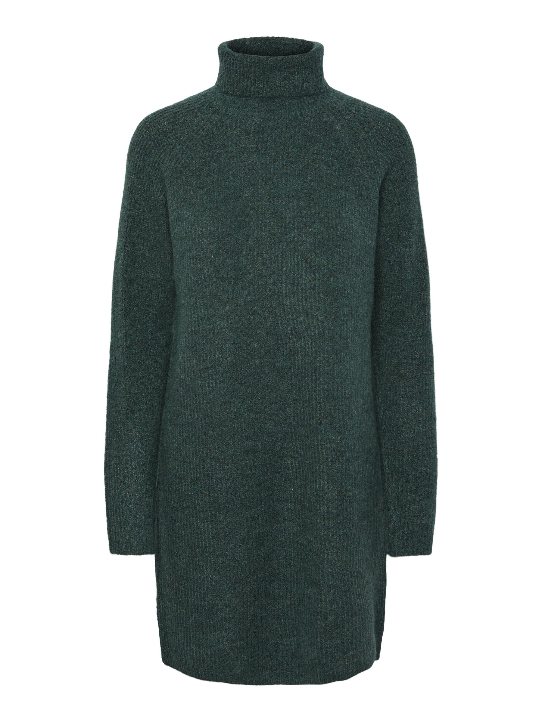 PCELLEN KNITTED DRESS | Green | PIECES® UK